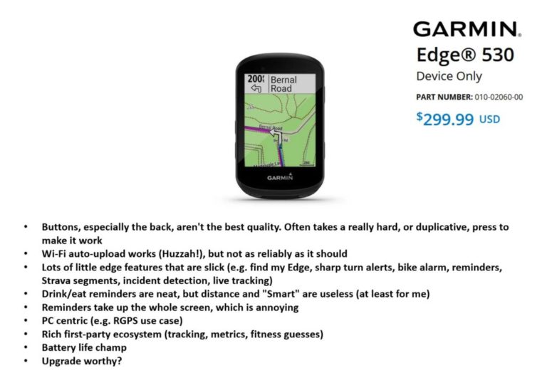 Garmin EDGE 530 Bike Computer - Mamilian